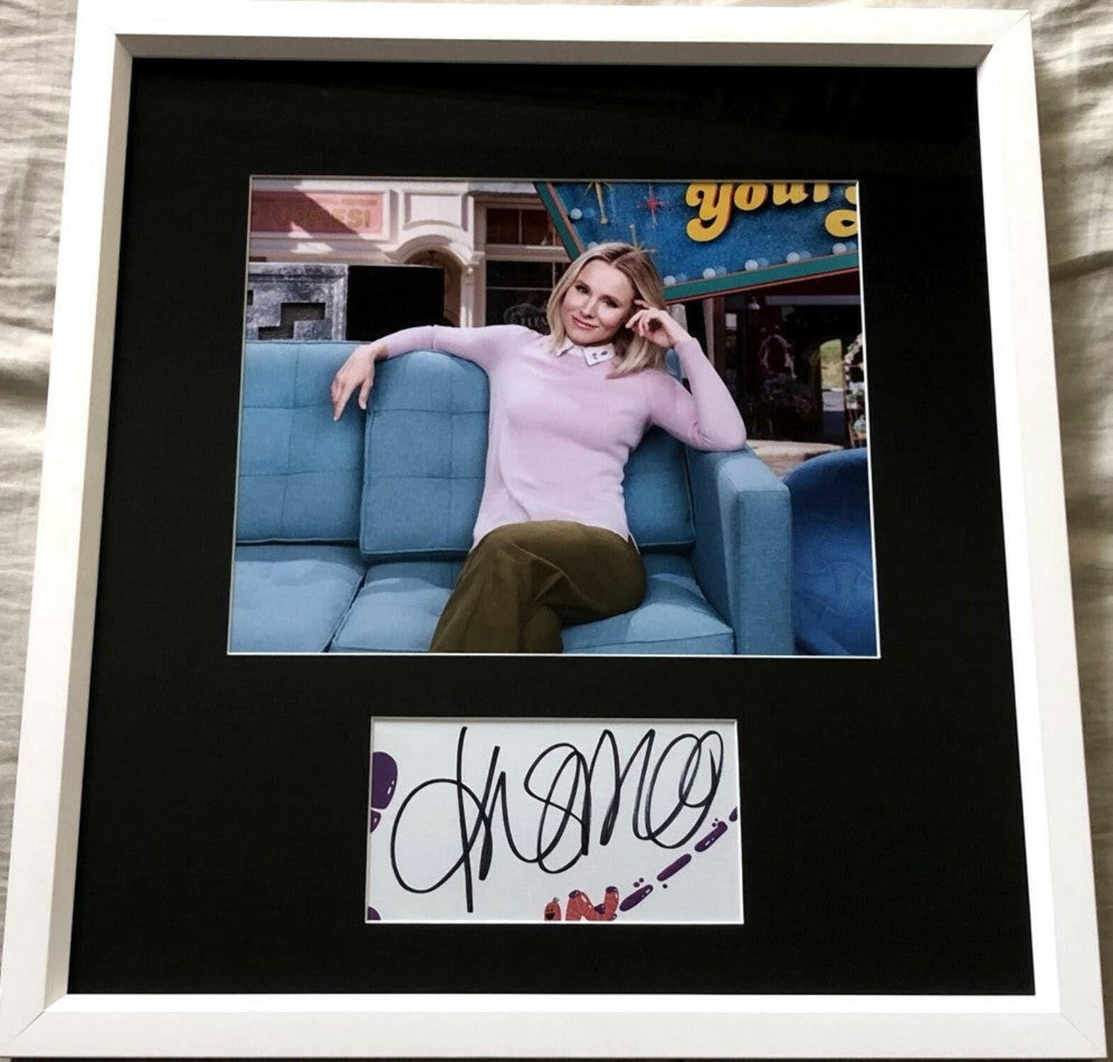 Kristen Bell autograph custom framed with The Good Place 8x10 photo JSA ...