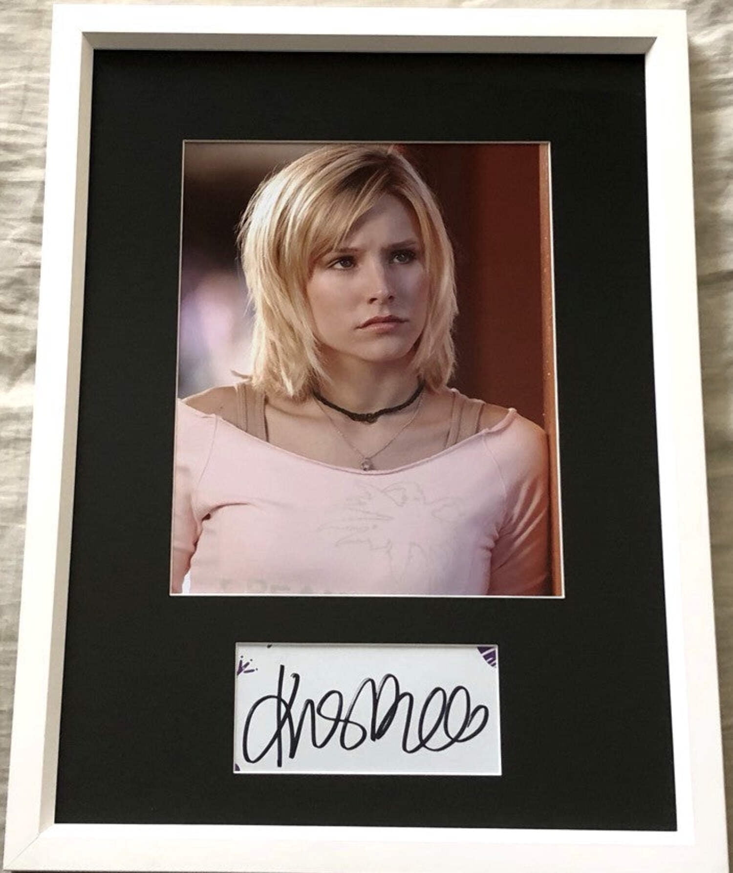 Kristen Bell autograph custom framed with Veronica Mars 8x10 photo JSA ...
