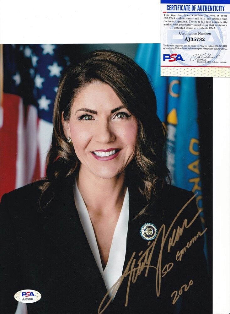 Pre-Owned Kristi Noem Governor South Dakota Signed Autograph 8x10 Photo ...
