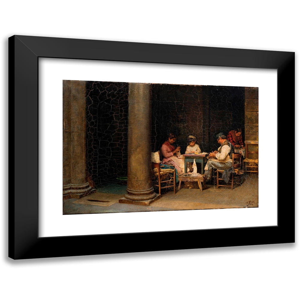 Kristian Zahrtmann 24x18 Black Modern Framed Museum Art Print Titled ...