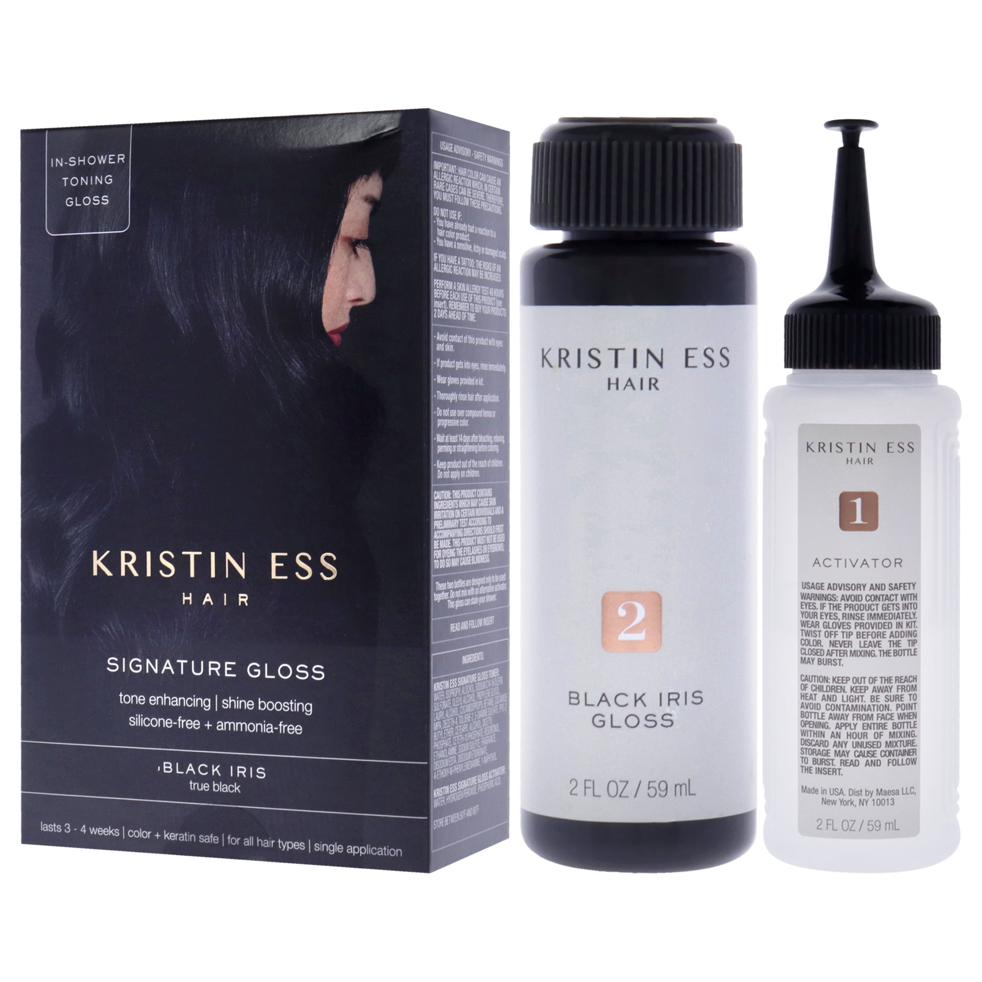 Kristin Ess Black Iris Signature Hair Gloss, 1 Pc In-Shower Vibrancy ...