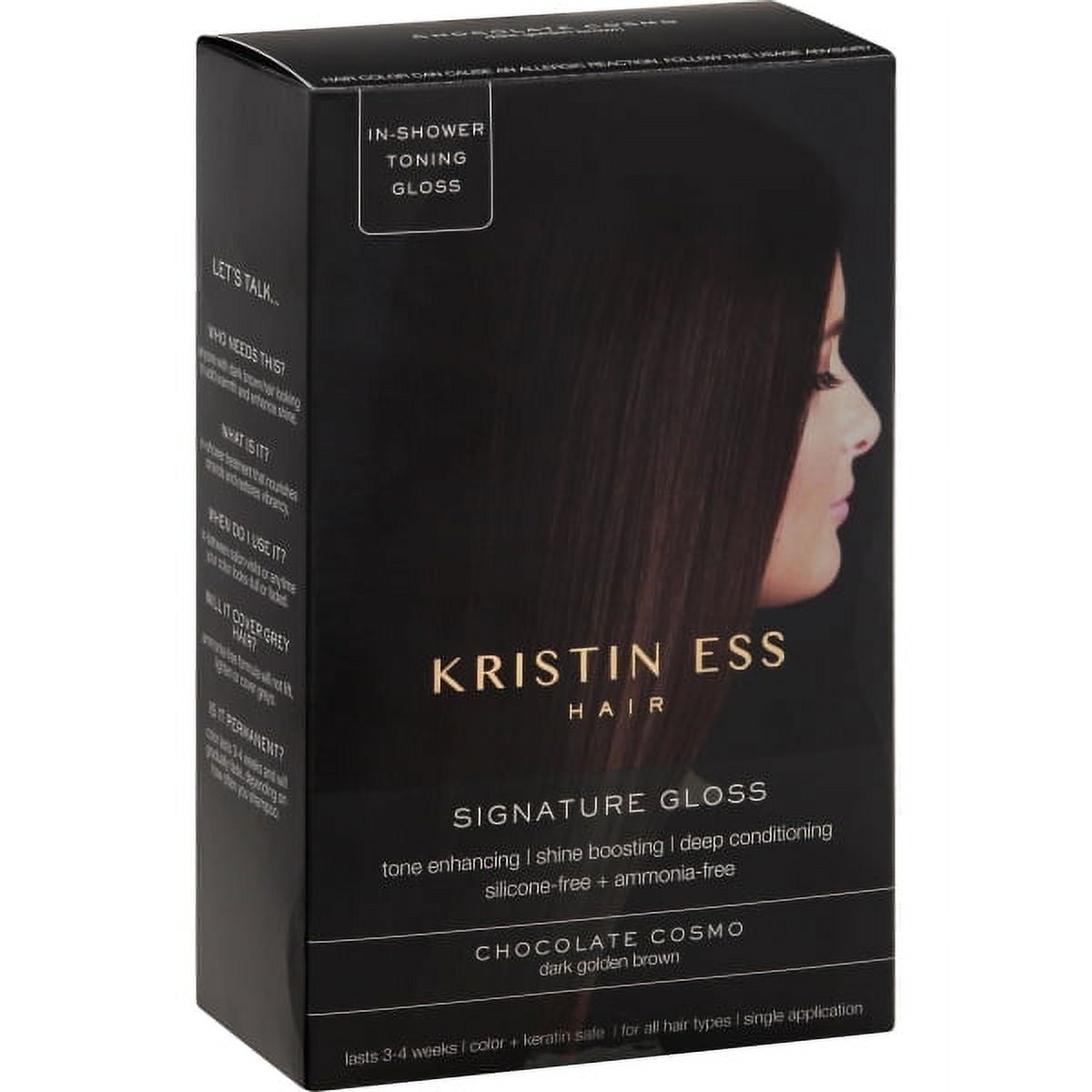 Kristin Ess Signature Hair Gloss - Chocolate Cosmo - Dark Golden Brown ...