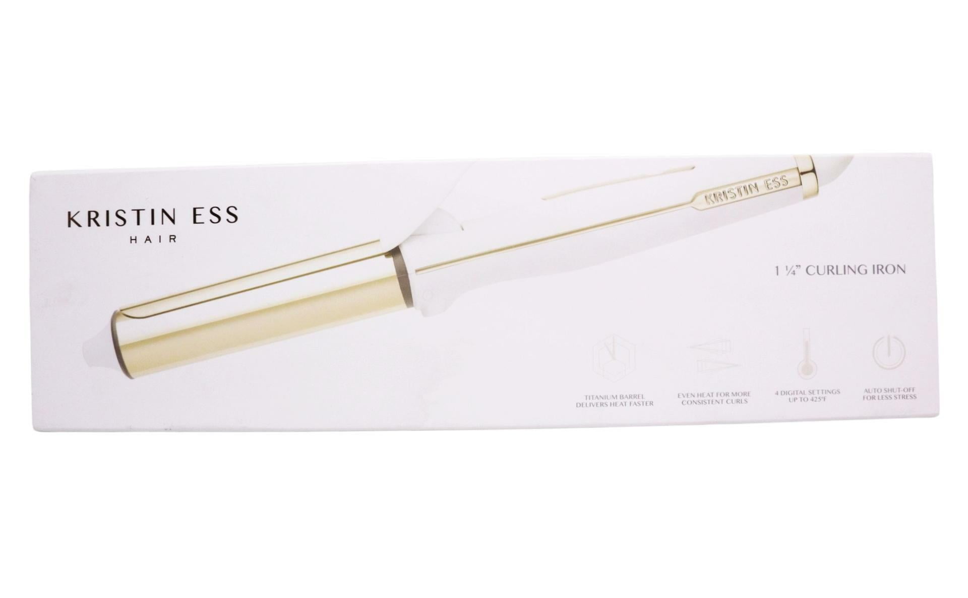 Kristin Ess Hair 1 1/4" Titanium Curling Iron for Beach Waves + Curls ...