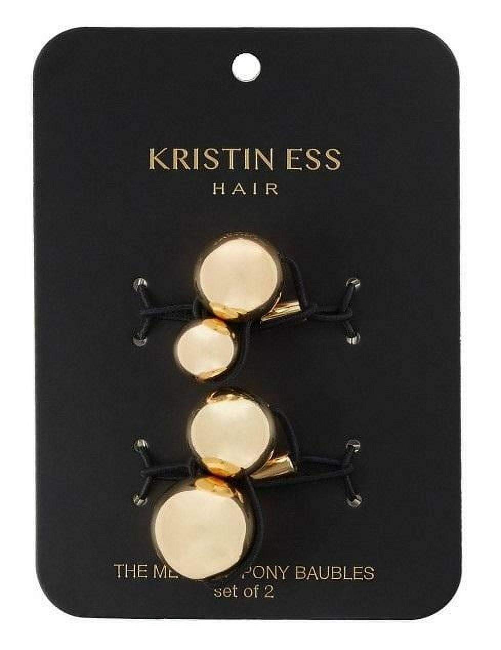 Kristin Ess The Metallic Pony Baubles Hair Elastics - 2ct - Walmart ...