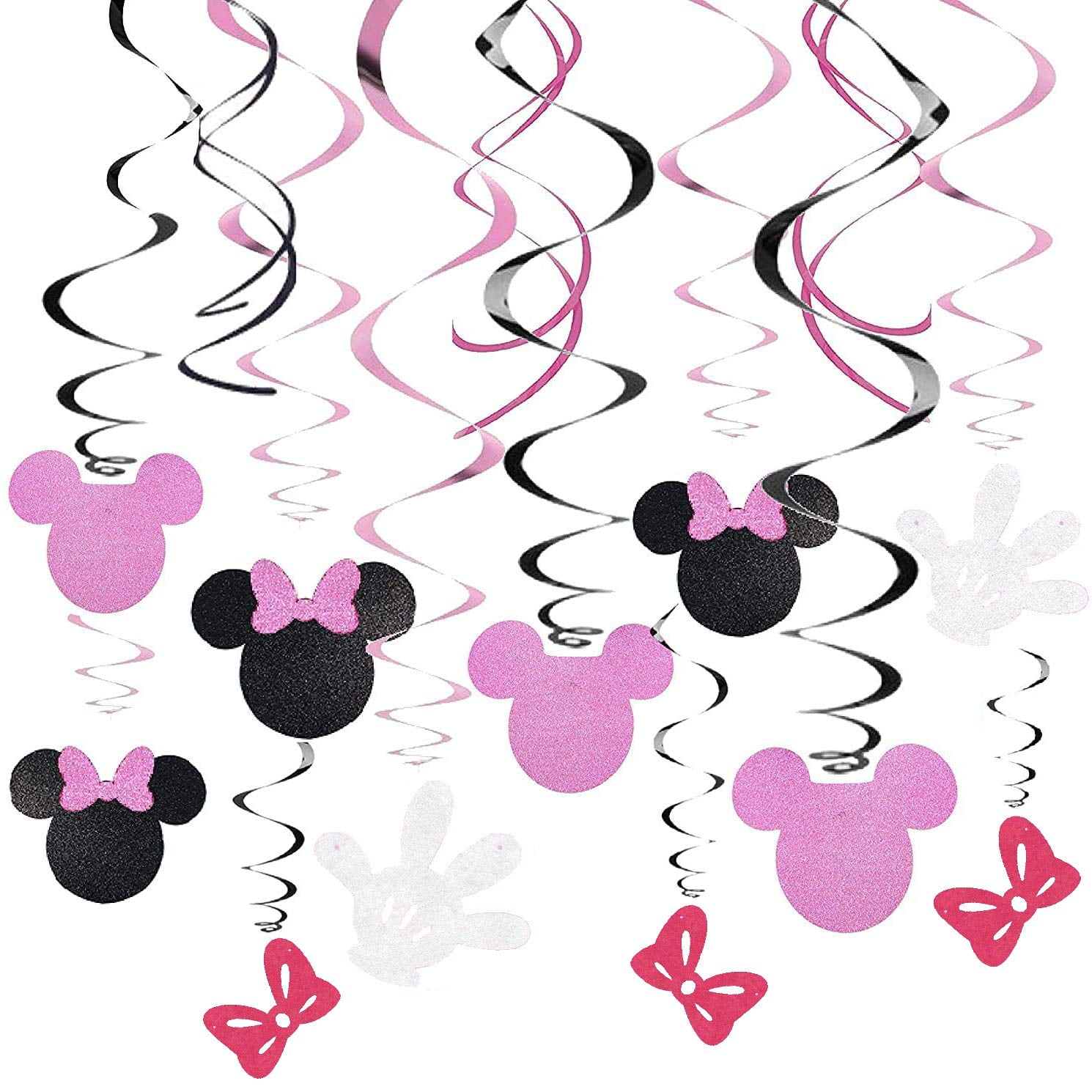 Kristin Paradise 30Ct Minnie MMF7 Hanging Swirl Decorations - Ceiling ...