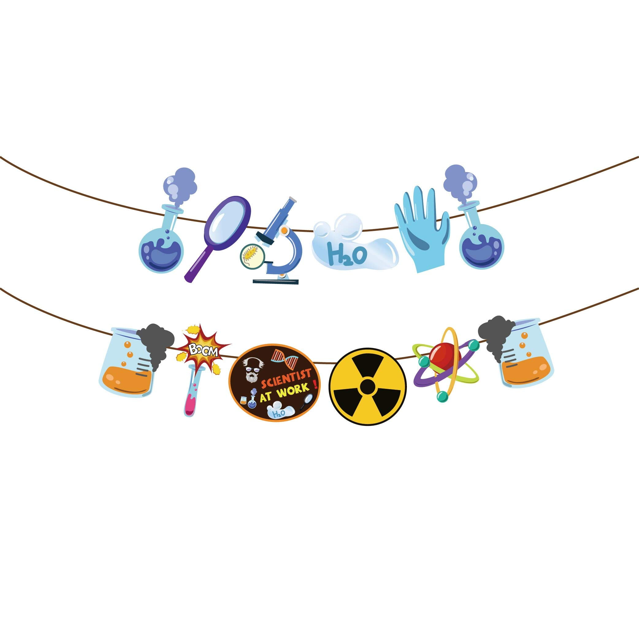 Kristin Paradise Science Banner, STF9 Mad Scientist Party Sign ...