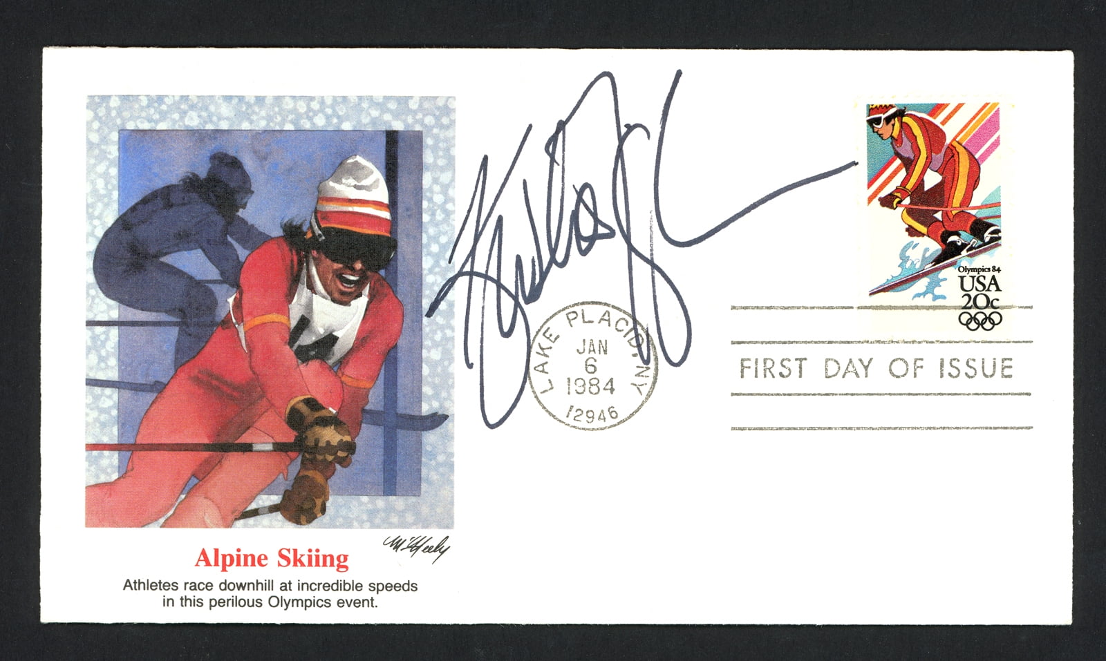 Kristina Koznick Autographed First Day Cover Olympic Skier SKU #159583 ...