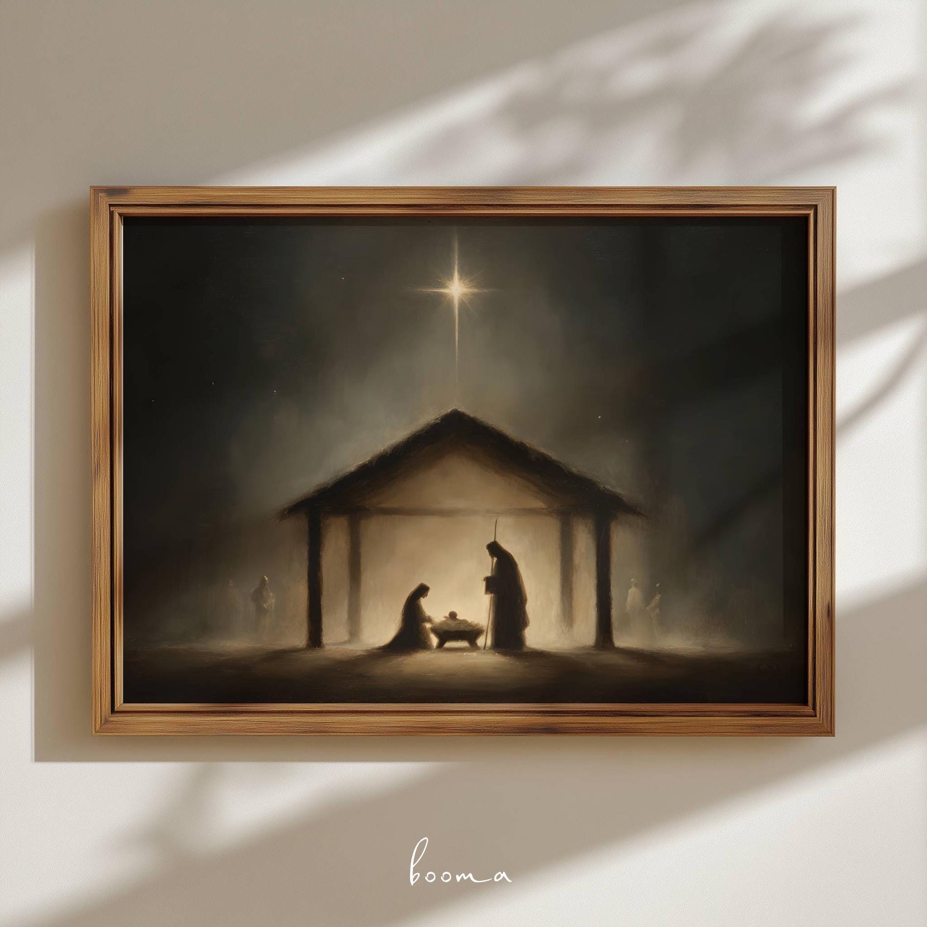 Kristmas Nativity Manger Baby Jesus Manger Biblical Wall Art Christian ...