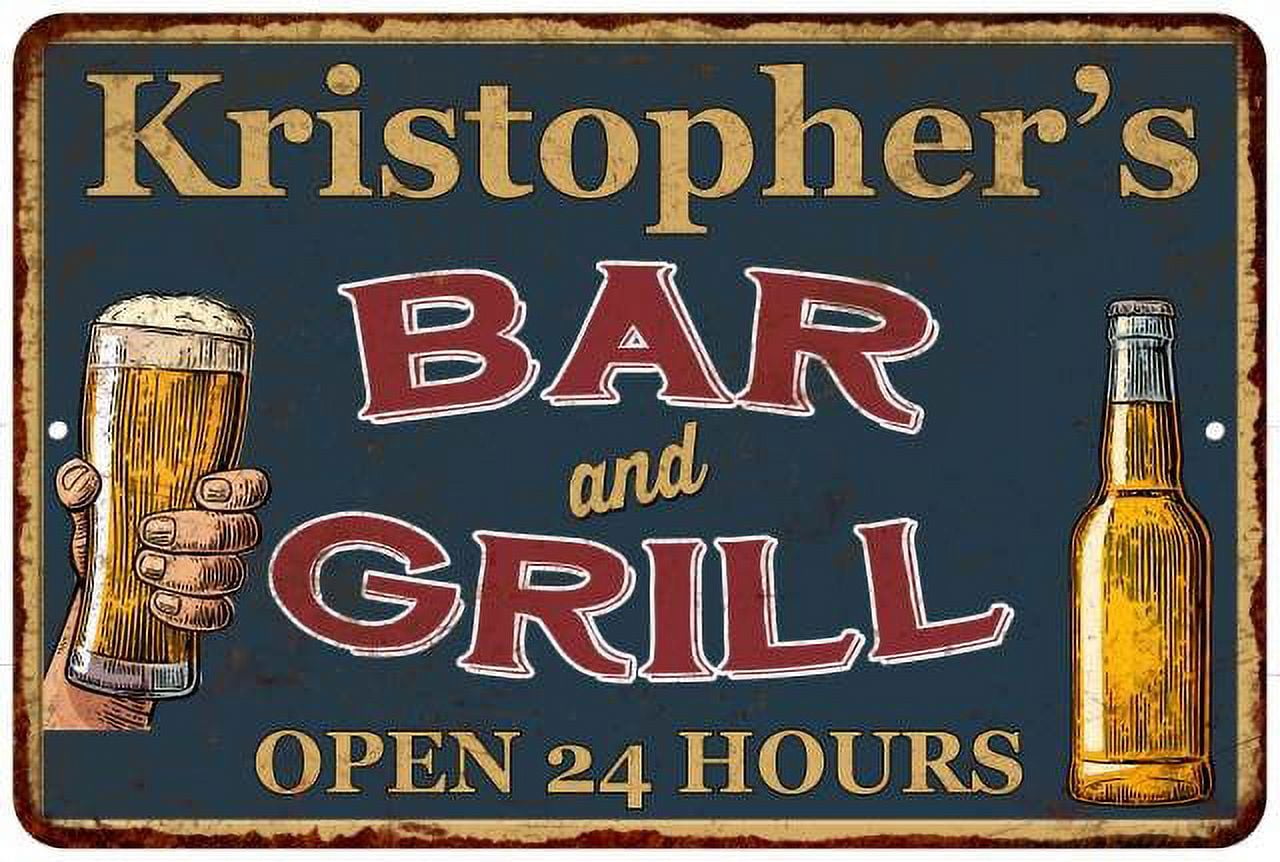 Kristopher's Green Bar and Grill Metal Sign 8x12 Decor 208120044996 ...