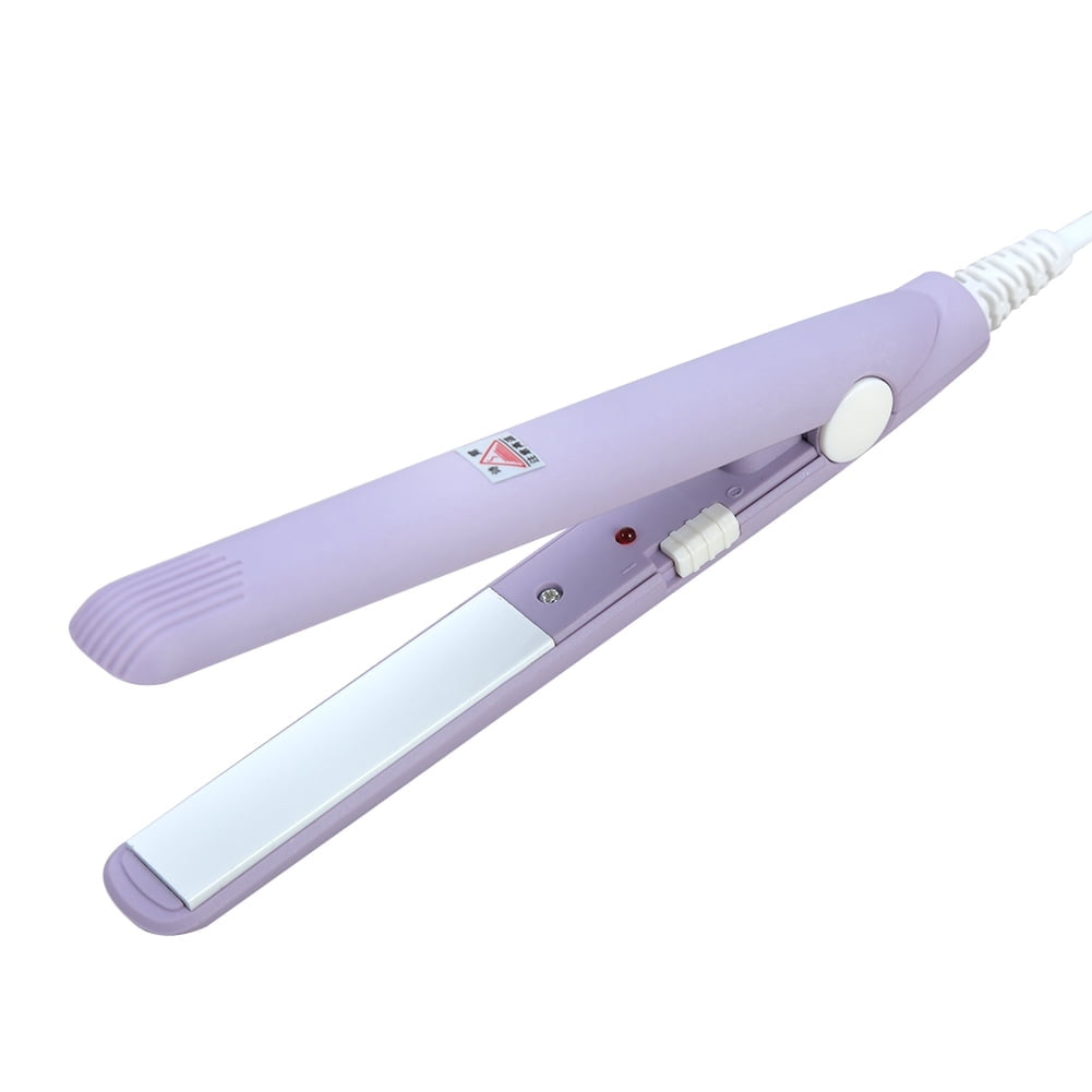 Kritne 4Colors Travel Size 0.7" Ceramic Tourmaline 2 in 1 Mini Flat ...