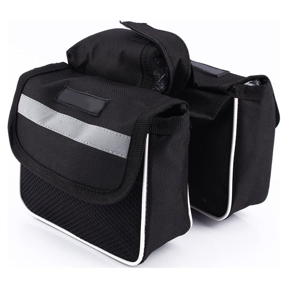 Fyydes Double Pannier Cycling Side Bag, Front Frame Saddle Bag, 2L ...