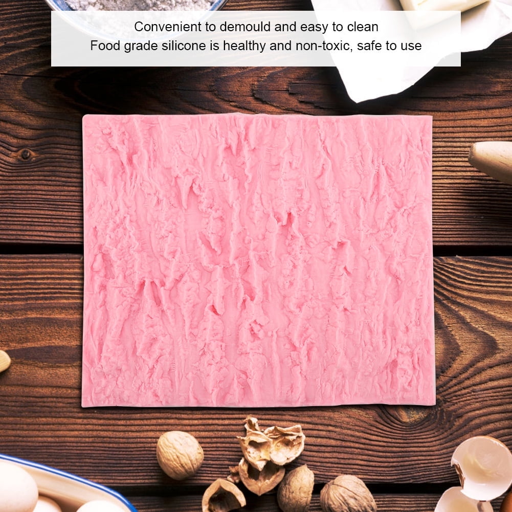 Kritne Silicone Fondant Cake Mold Tree Bark Shaped Mould Bread ...