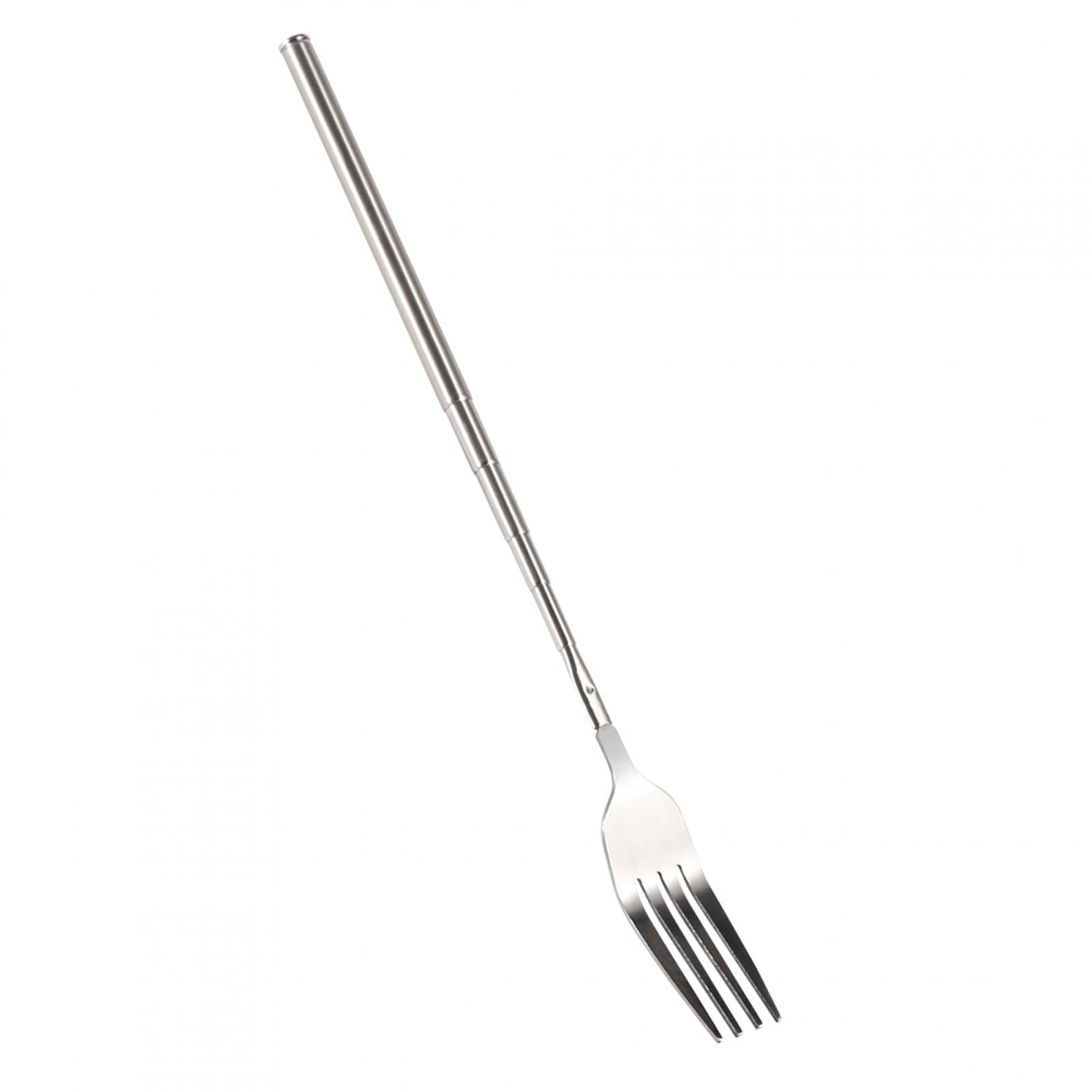 Kritne Stainless Steel Fork,BBQ Telescopic Extendable Dinner Fruit ...
