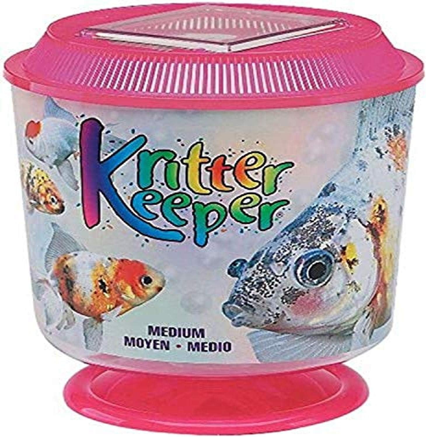 Kritter Keeper, Medium Round W/Lid And Pedestal, Assorted - Walmart.com
