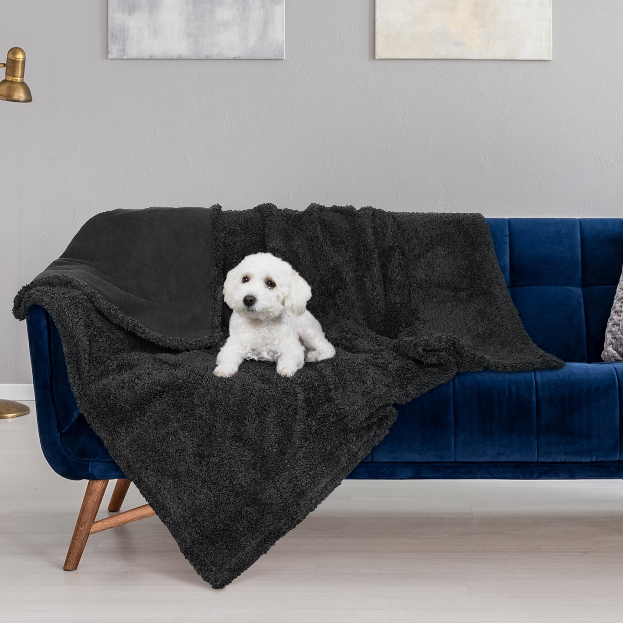 Kritter Planet Waterproof Blanket for Dogs, Liquid Proof Sherpa Pet Mat ...