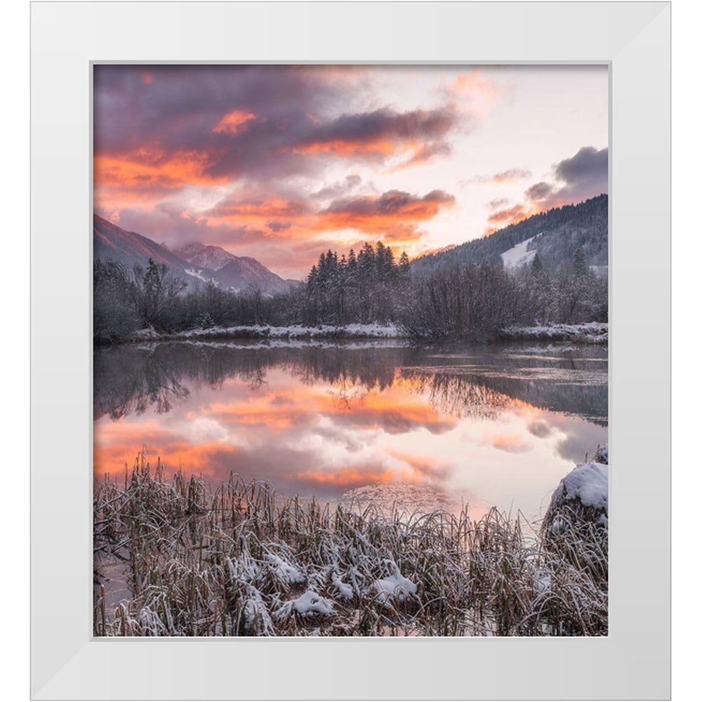 Krivec, Ales 15x16 White Modern Wood Framed Museum Art Print Titled - Zelenci Springs - Walmart.com