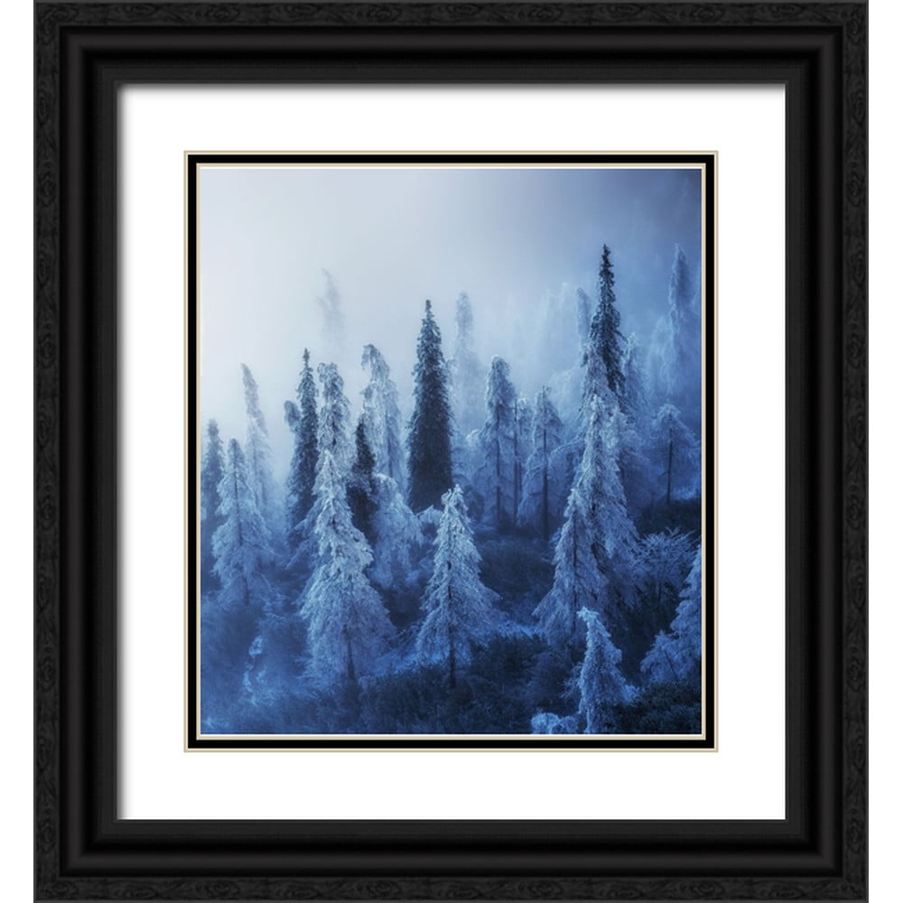 Krivec, Ales 20x22 Black Ornate Wood Framed with Double Matting Museum Art Print Titled ...