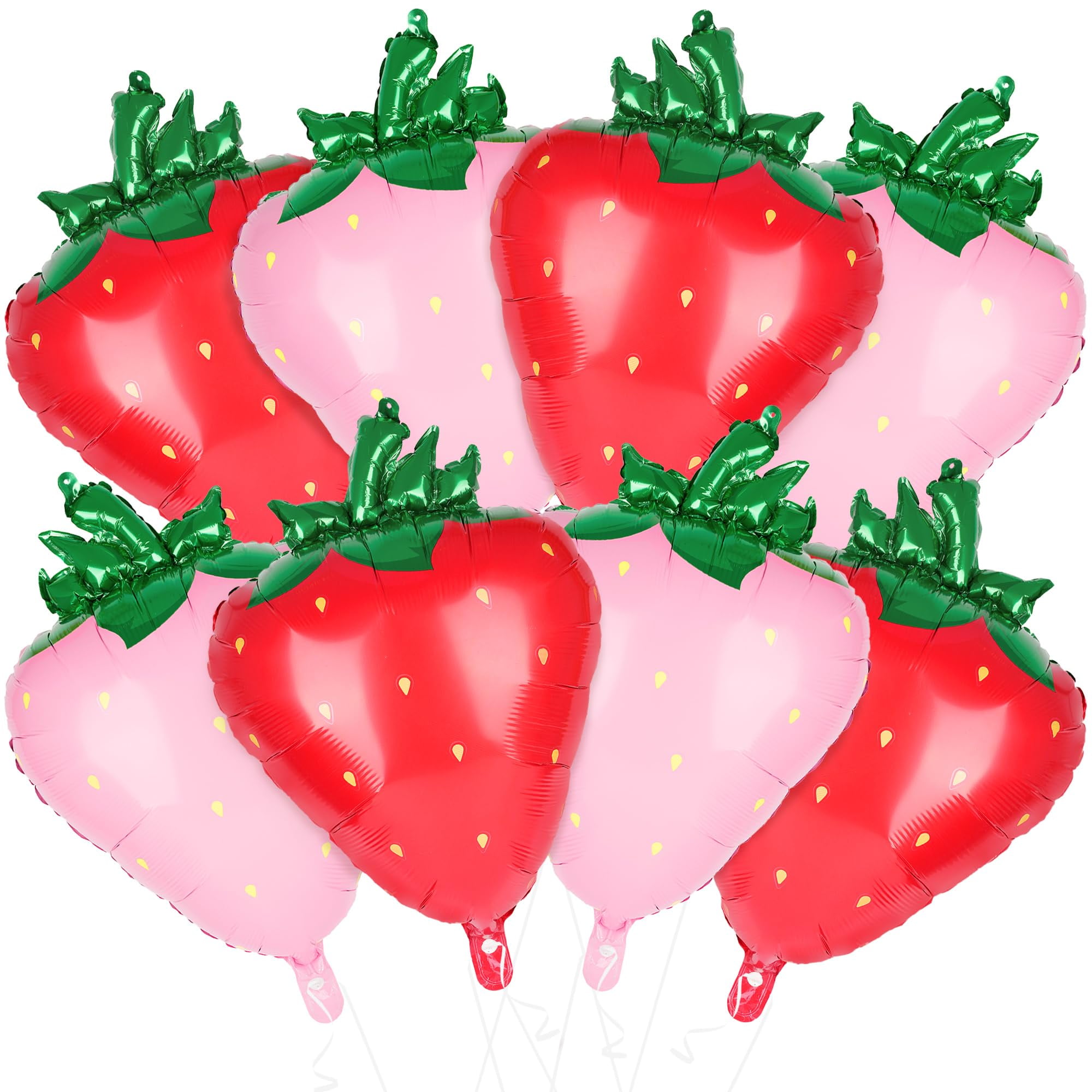 Kriyokiaa 8 PCS Strawberry SSF20 Balloons, 28" Berry First Foil Balloon ...