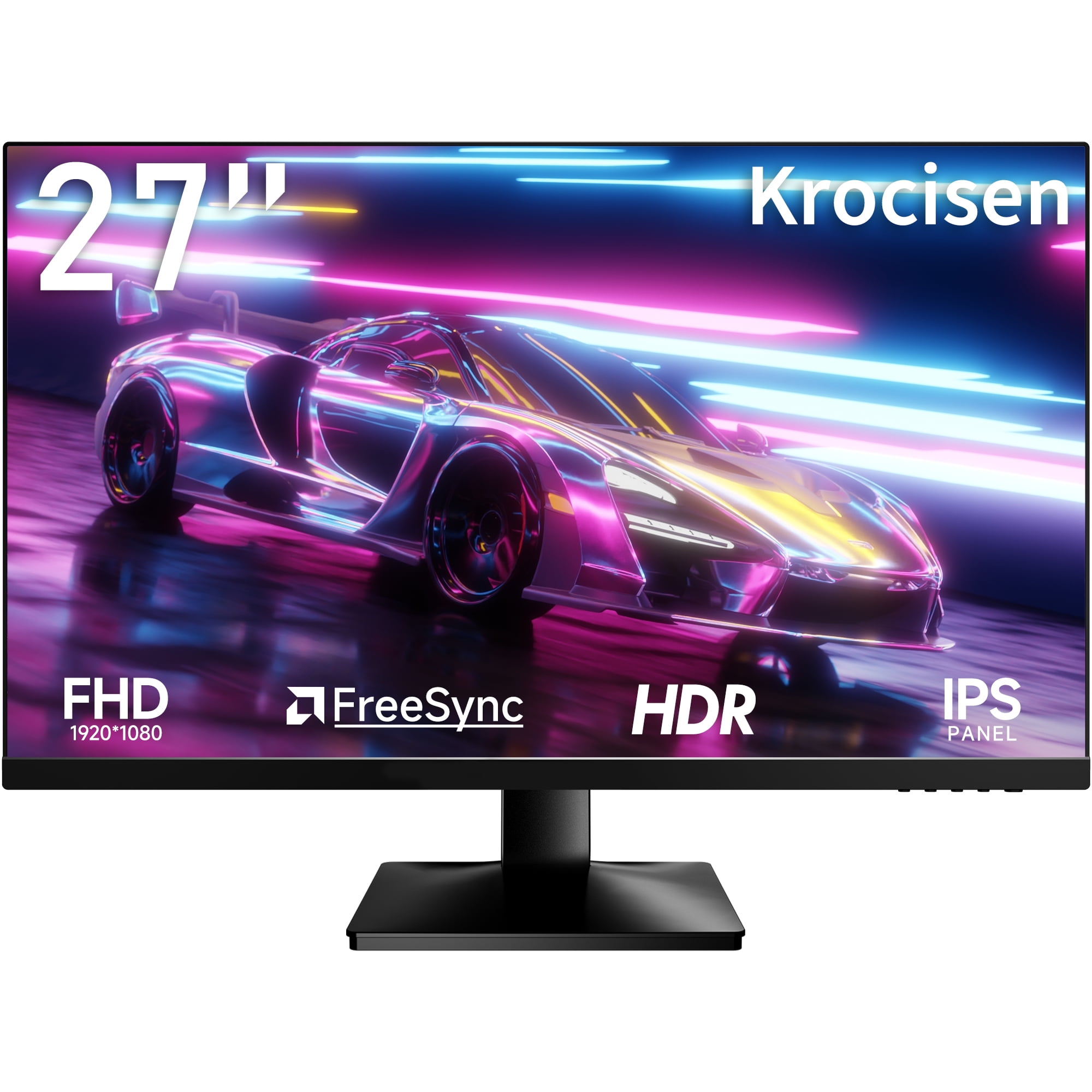 Krocisen 27 inch 1920x1080P IPS LCD Computer Gaming Monitor 100Hz FHD ...