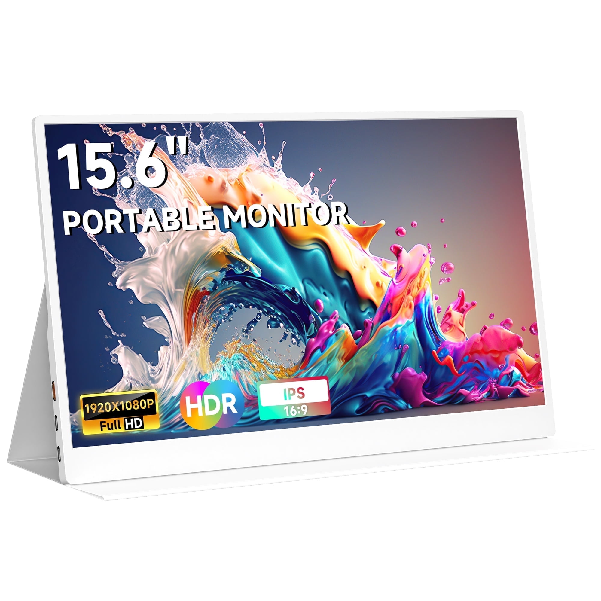 XGEZEVE Portable Monitor for Laptop 15.6 Inch,FHD 1080P USB C Travel ...