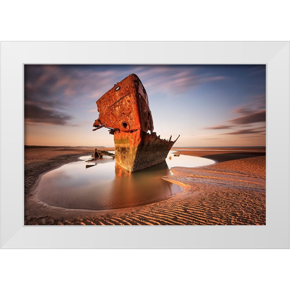 Krocka, Peter 32x23 White Modern Wood Framed Museum Art Print Titled ...