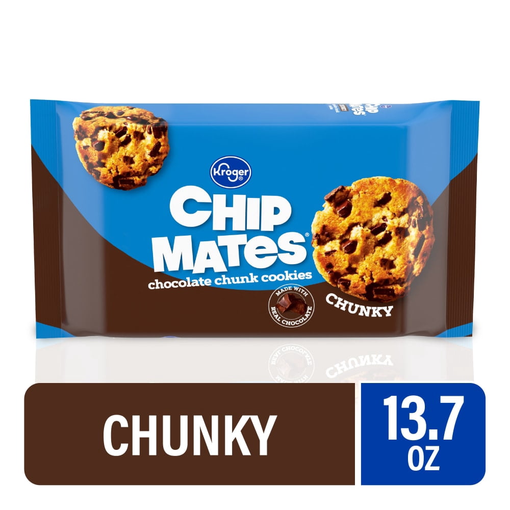 Kroger ChipMates Chunky Chocolate Chip Cookies 13.75 oz - Pack of 1 ...