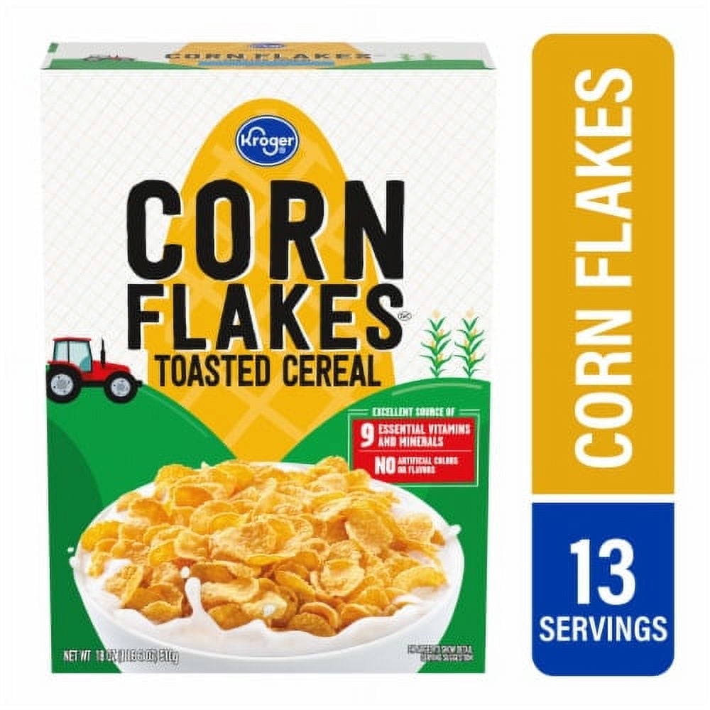 Kroger Corn Flakes Toasted Cereal 18 oz Pack of 4 - Walmart.com