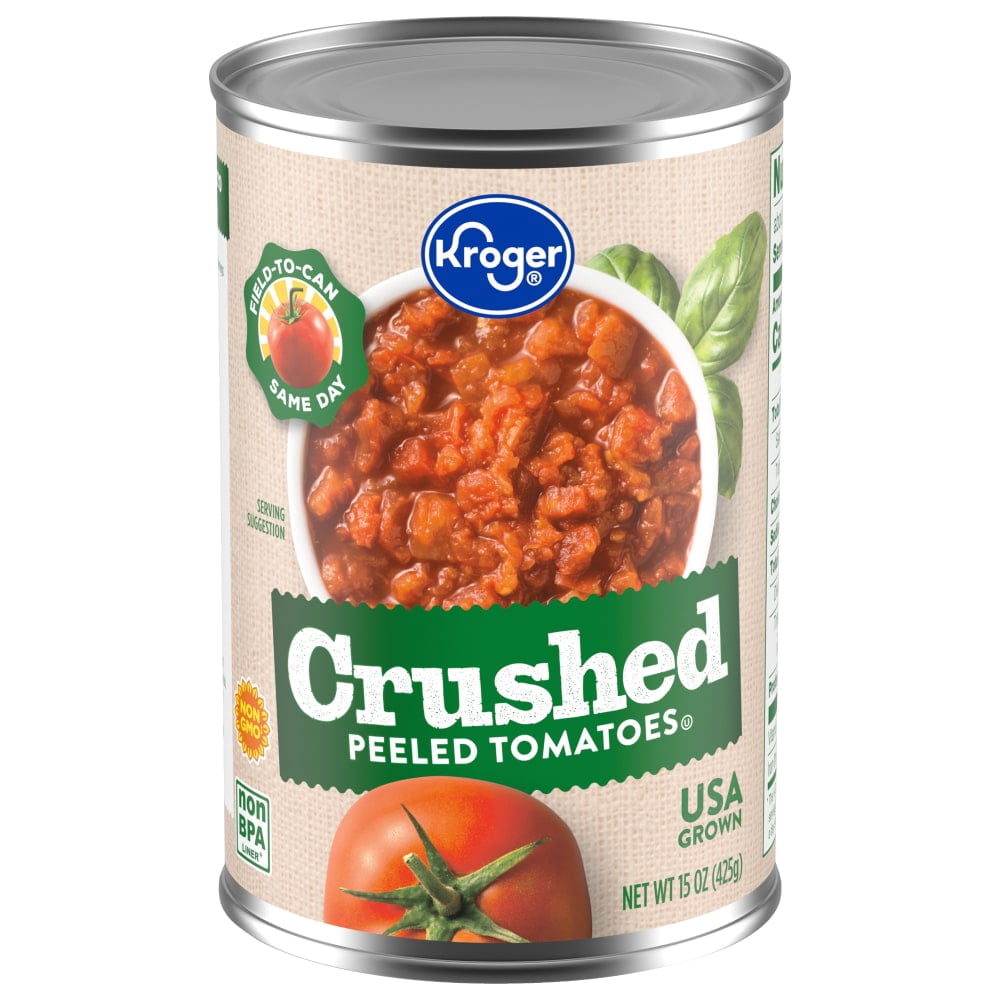 Kroger Crushed Peeled Tomatoes 15 oz - Pack of 1 - Walmart.com