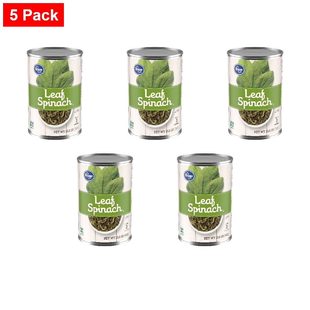 Kroger Leaf Spinach 13.5 oz - 5 Pack - Walmart.com