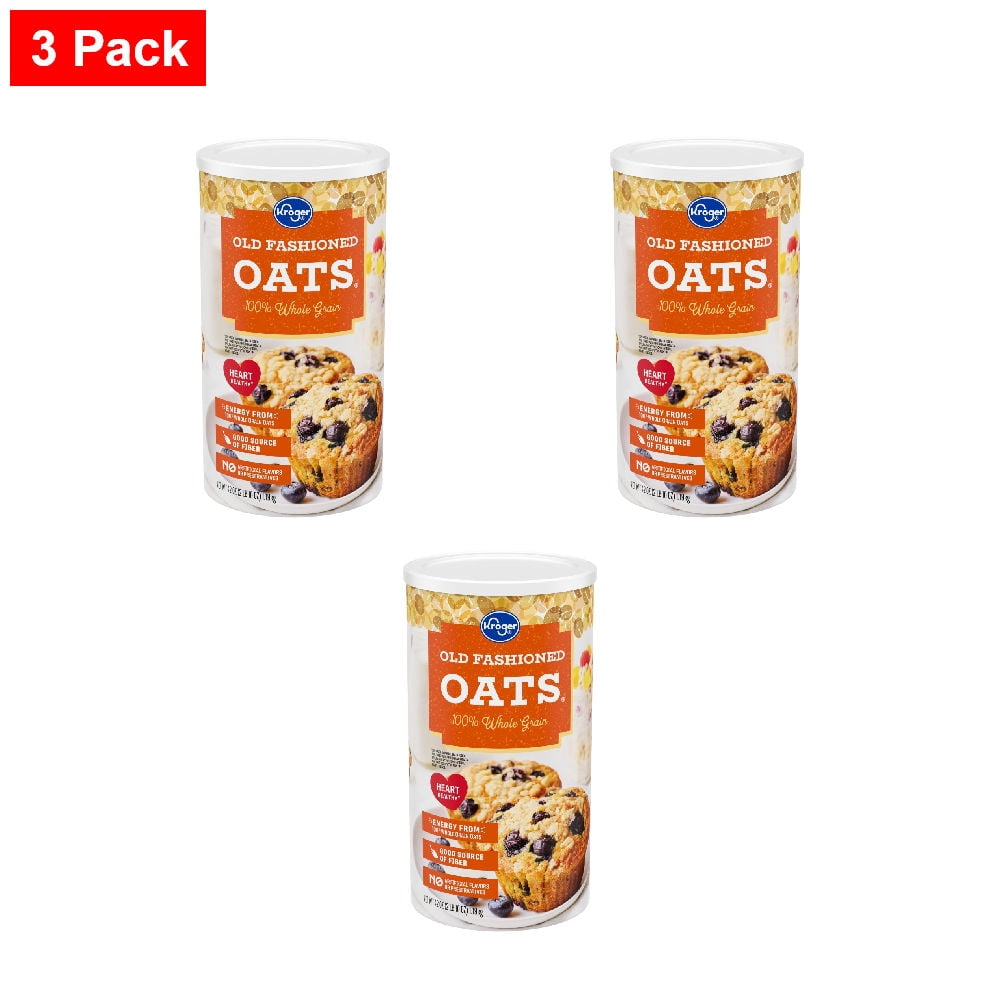 Kroger Old Fashioned Oats 42 oz - 3 Pack - Walmart.com