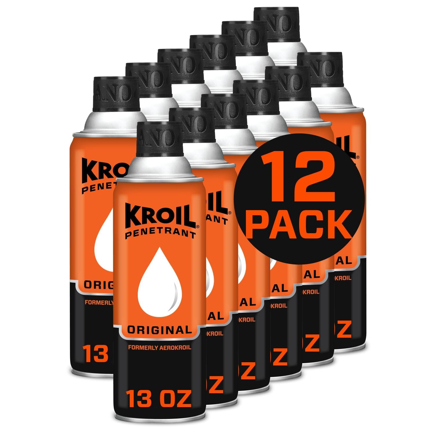 Kroil Original Penetrating Oil Aerosol Spray-13oz Can-Case of 12 ...