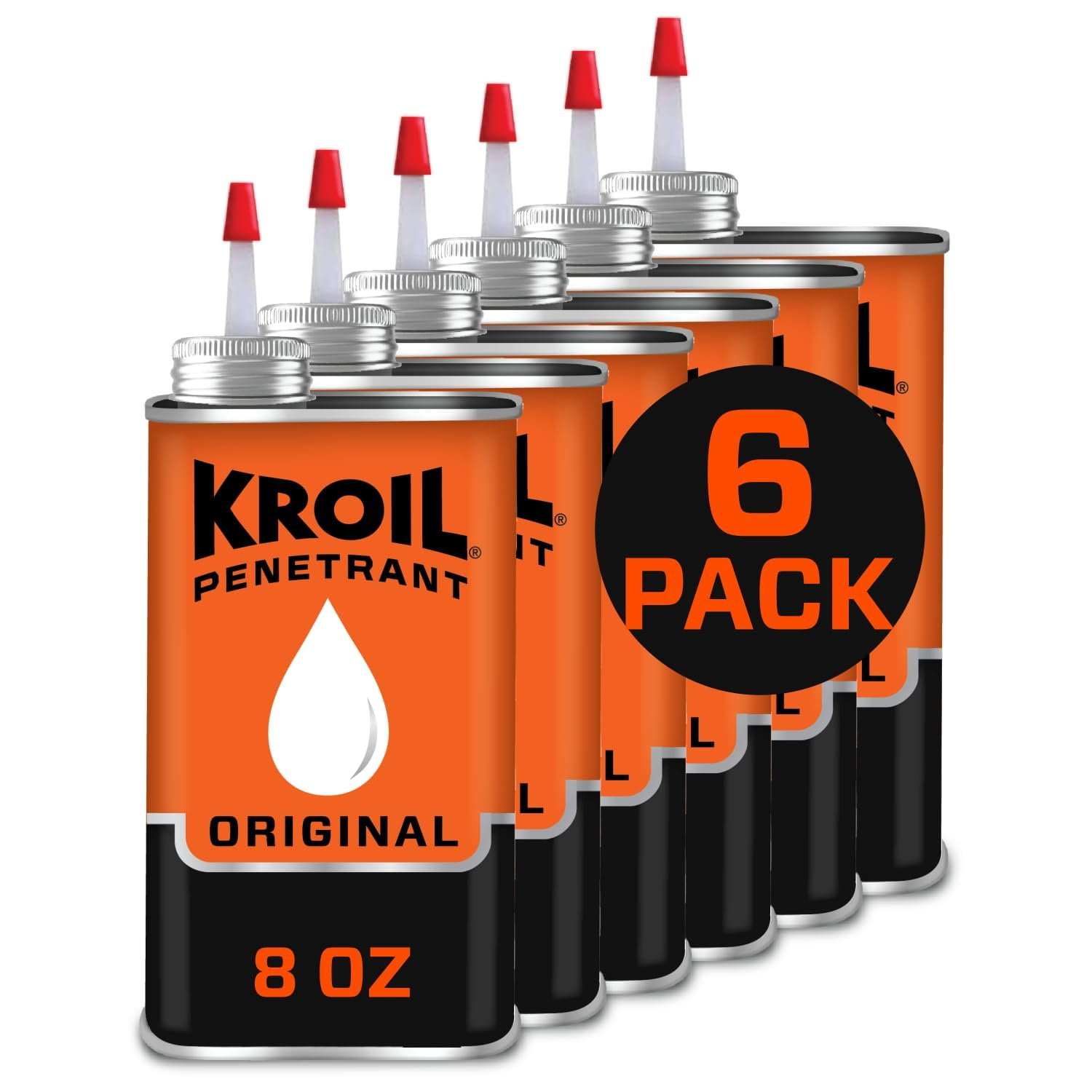 Kroil Original Penetrating Oil Drip-8oz Can-Case of 6 Penetrant for ...