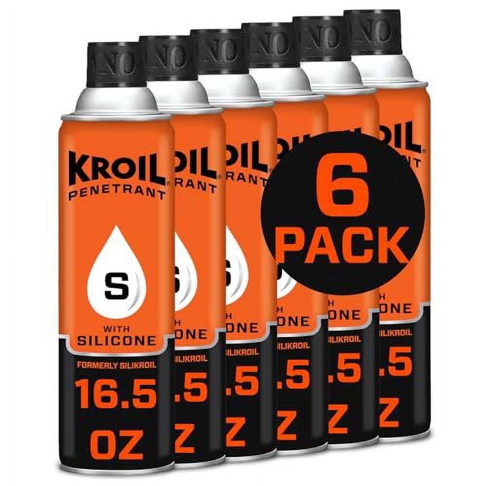 Kroil Penetrating Oil with Silicone Aerosol Spray-16.5oz Can-Case of 6 ...