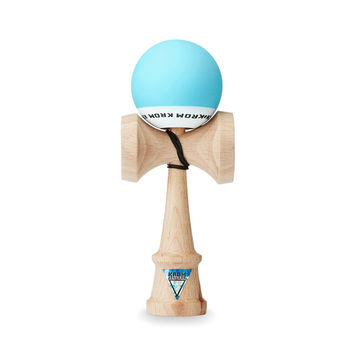Krom Pop Kendama Sky Blue - Beginner Kendama with Sticky Paint & Wide ...