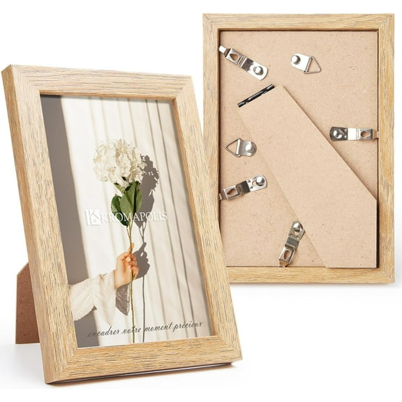 CERPXFF-8x10 Picture Frame Set of 4, Display Pictures 5x7 with Mat or ...