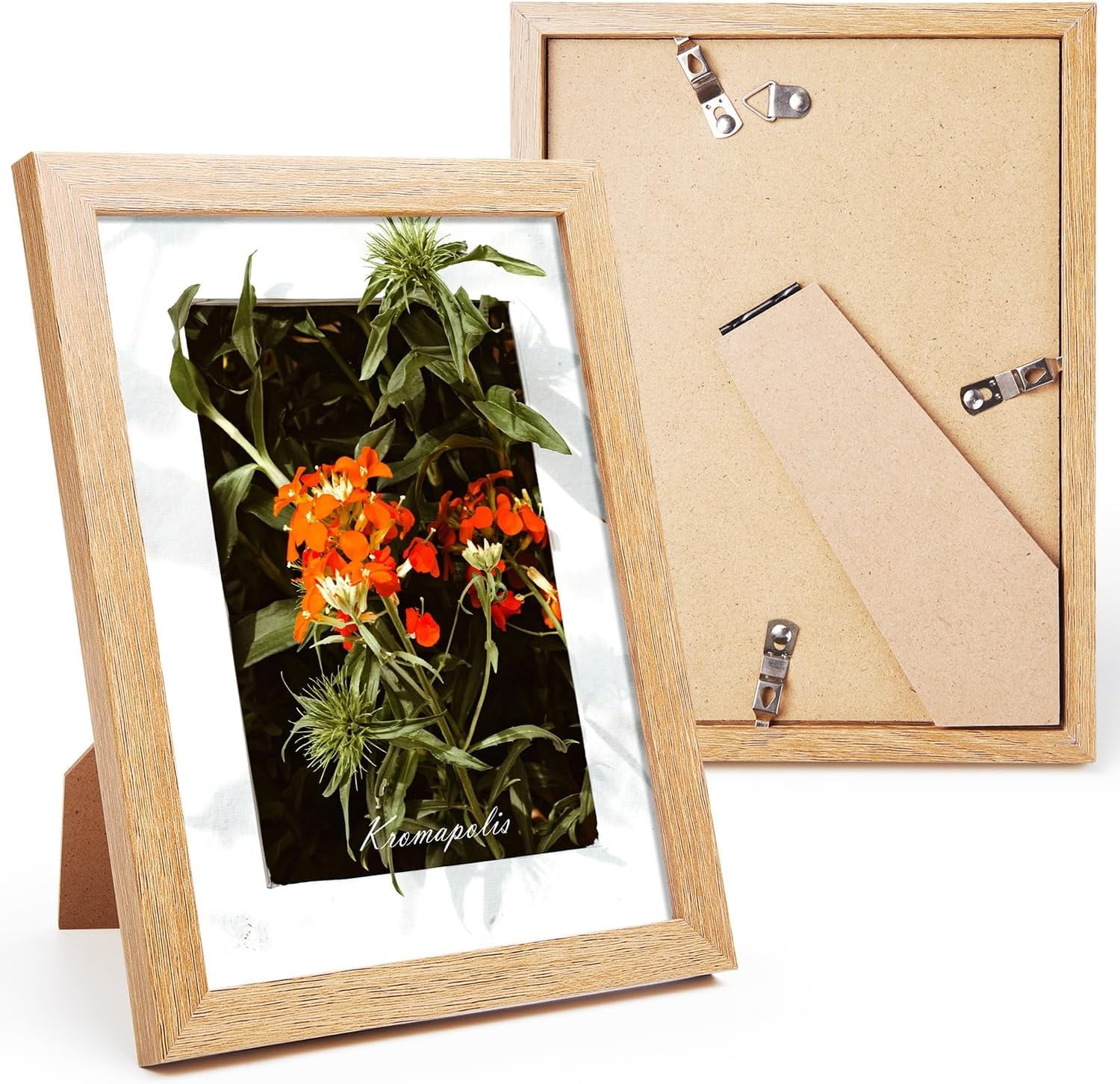 Kromapolis 6x8 Picture Frame Set of 2, Photo Frame with HD Plexiglass ...