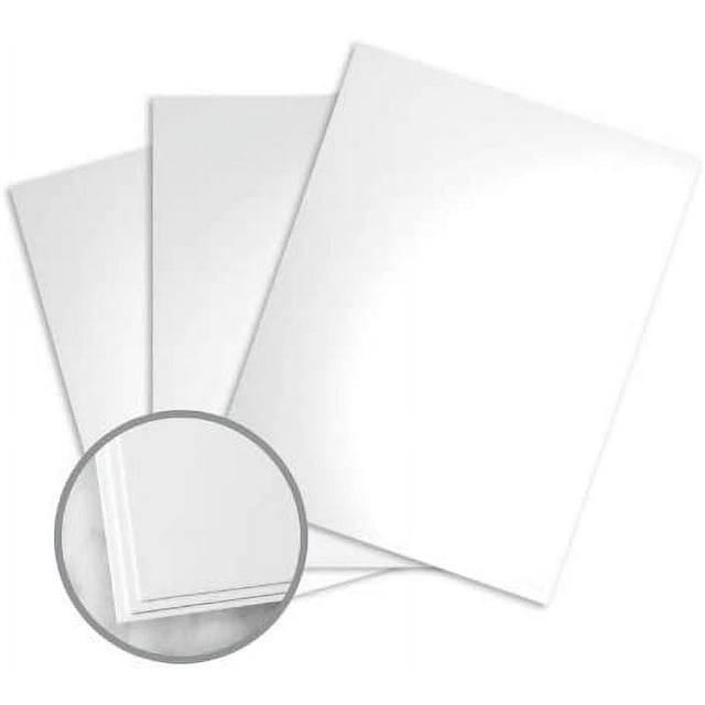 Kromekote White Paper - 8 1/2 x 11 in 12 pt Cover Glossy C/2S 200 per ...