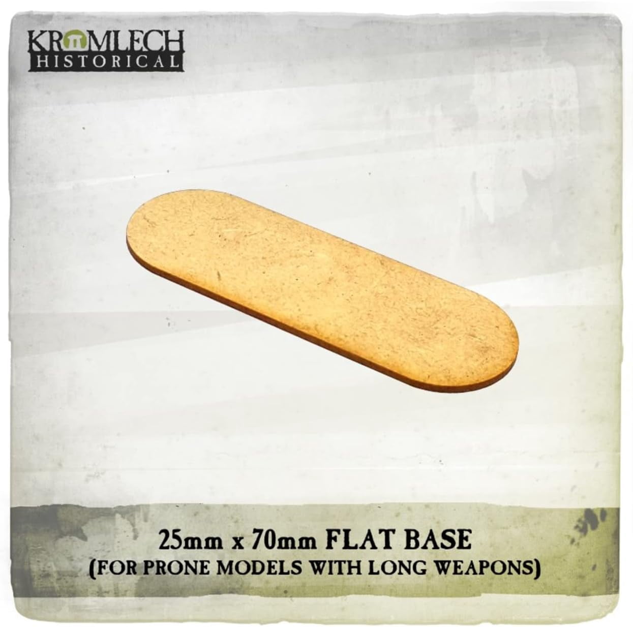Kromlech 25X70mm Flat Bases for Prone Models - 1.5mm HDF New - Walmart ...