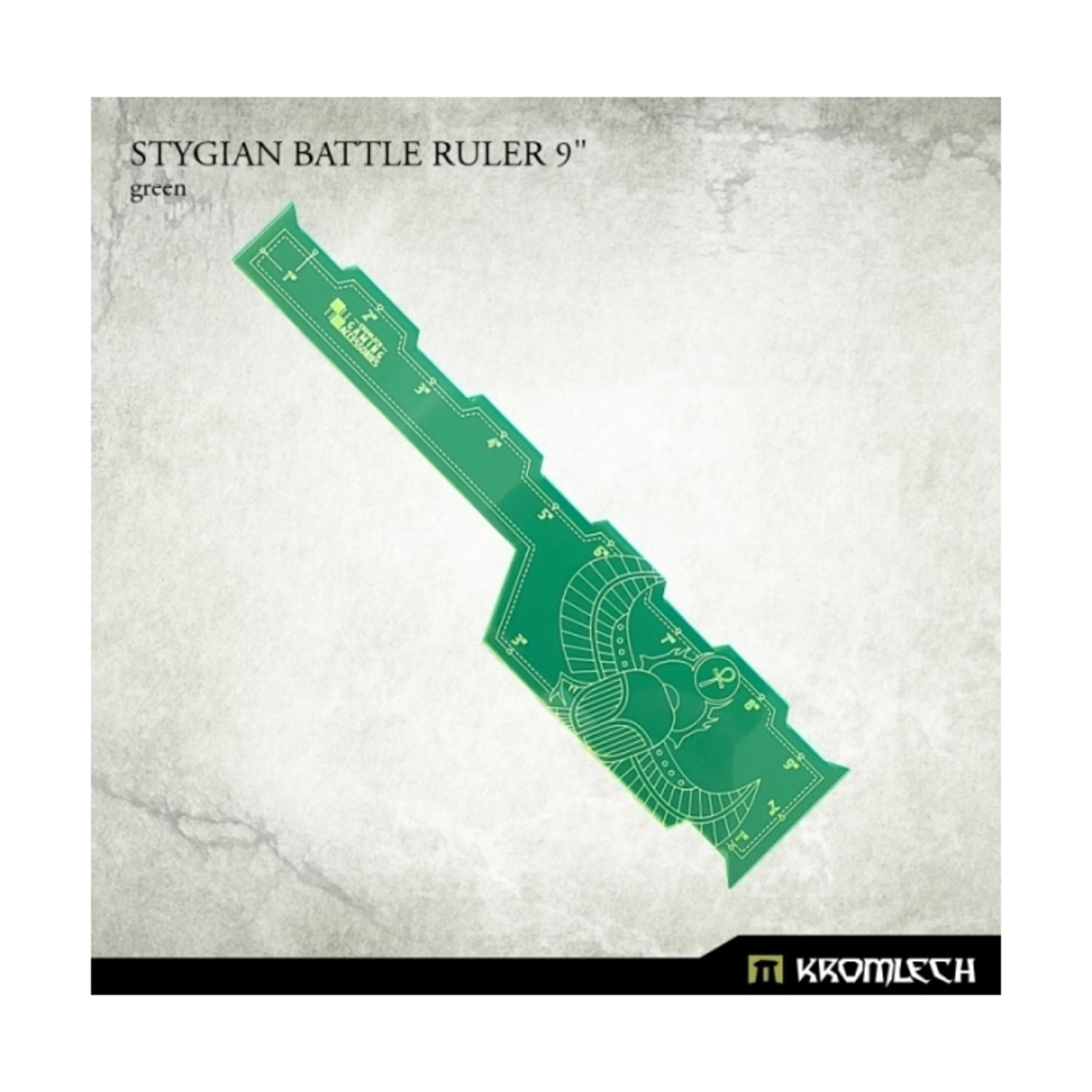 Kromlech Stygian Battle Ruler 9 Inch - Green New - Walmart.com