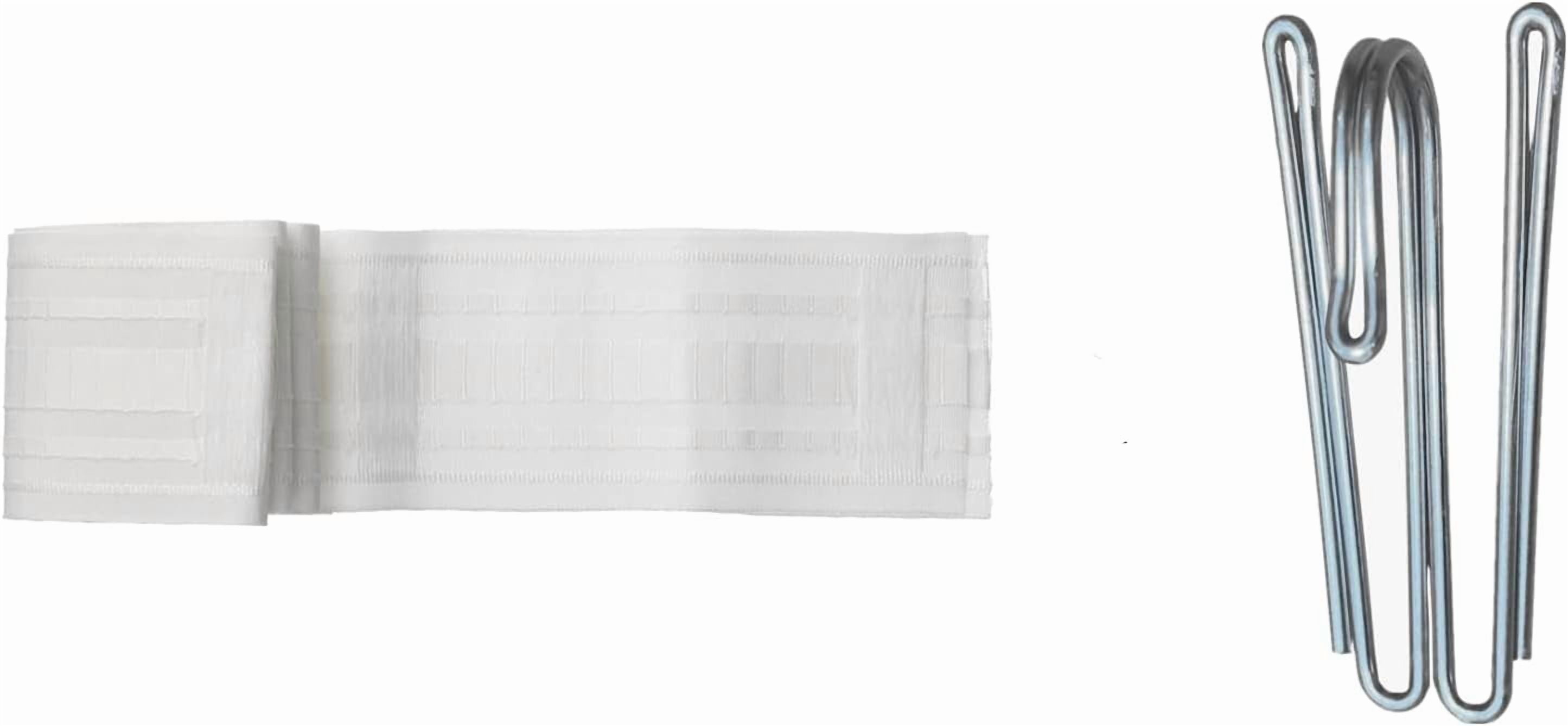 Kronill Curtain Drapery Pleat Tape Width 3.3", Length 122",Suitable for ...