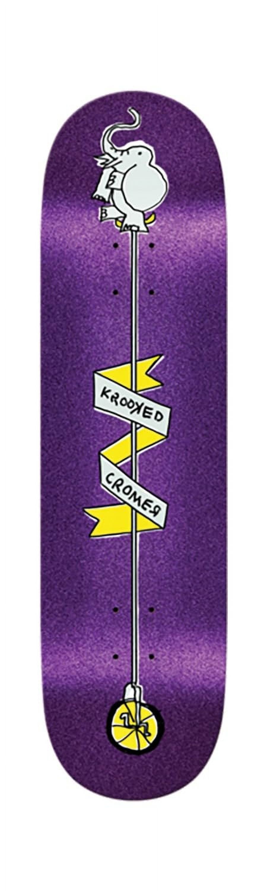 Krooked Cromer Unicycle Deck 8.38 Purple - Assembled AS Complete ...