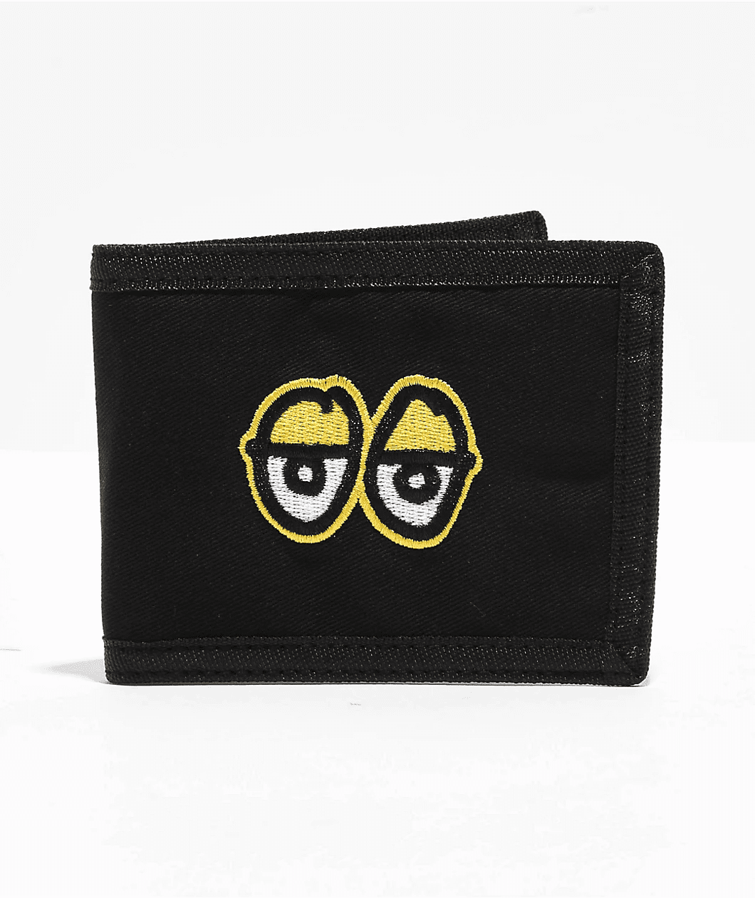 Krooked Eyes Bifold Wallet Black Yellow 3x5 - Walmart.com