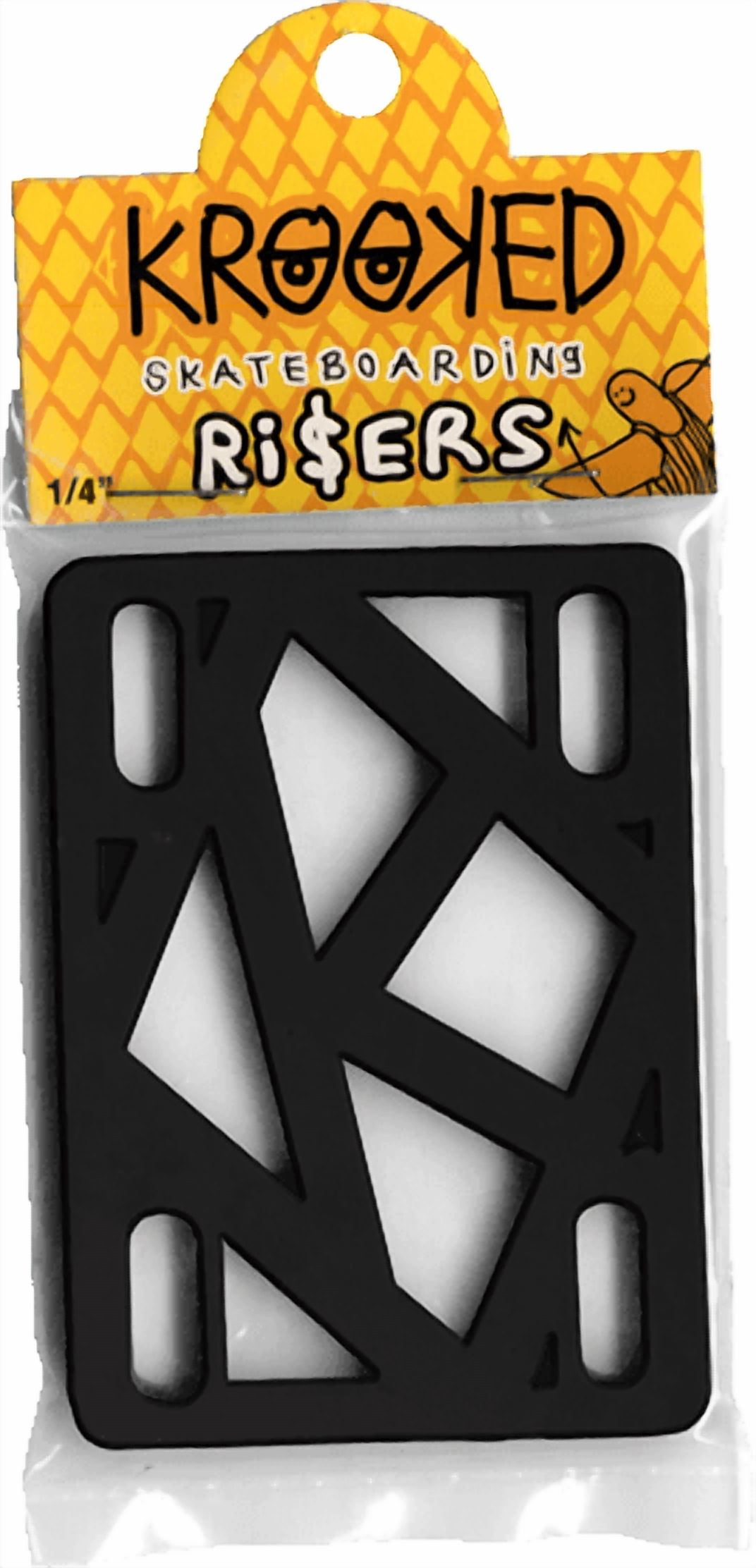 Krooked Riser Pads 1/4" Black Single Set - Walmart.com