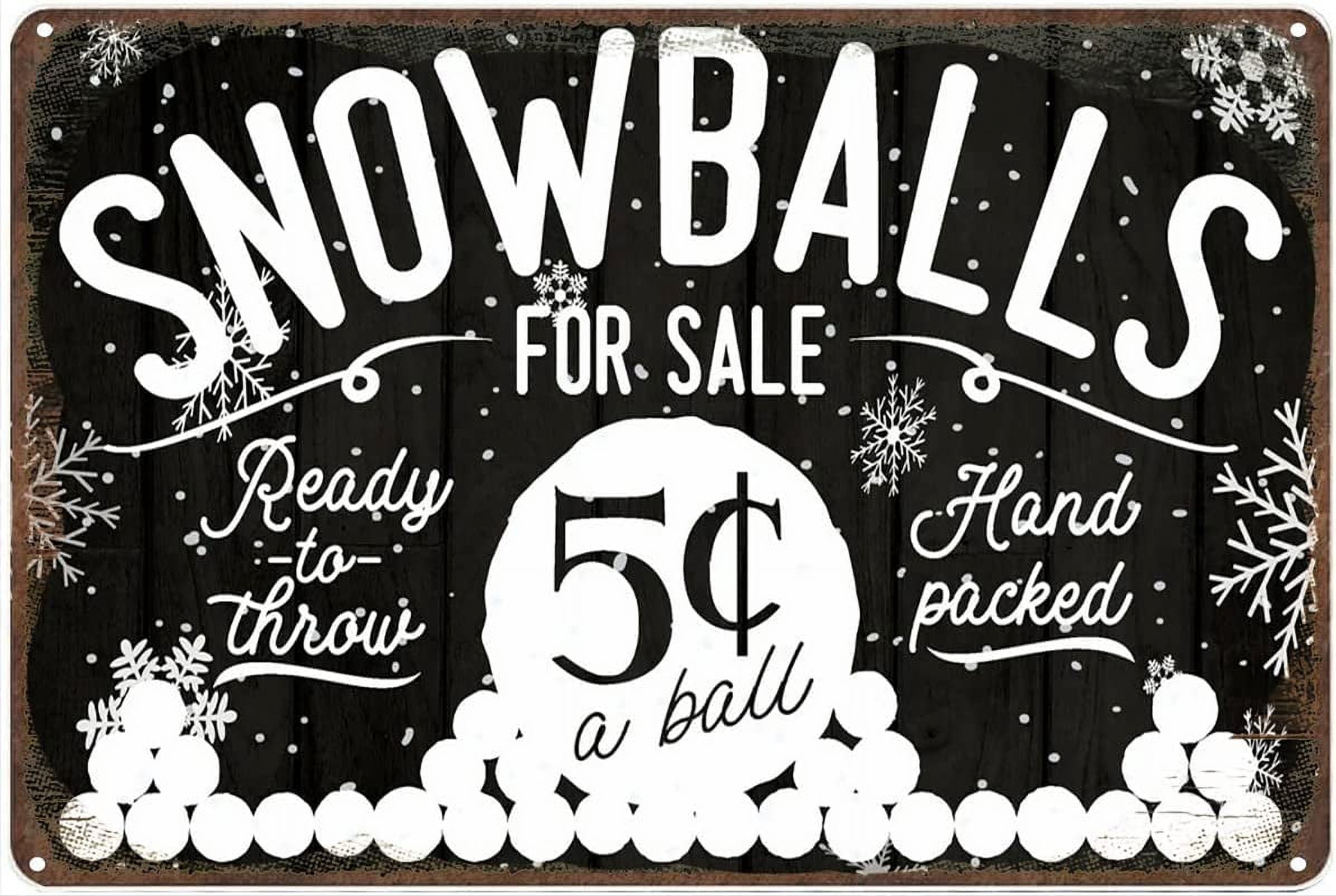 Krouterebs Snowballs for Sale Farmhouse Christmas Antique Creative Tin ...