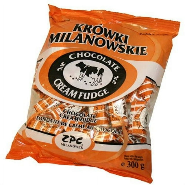 Krowki Milanowskie Chocolate Cream Fudge 300g/10.58oz Bag - Walmart.com