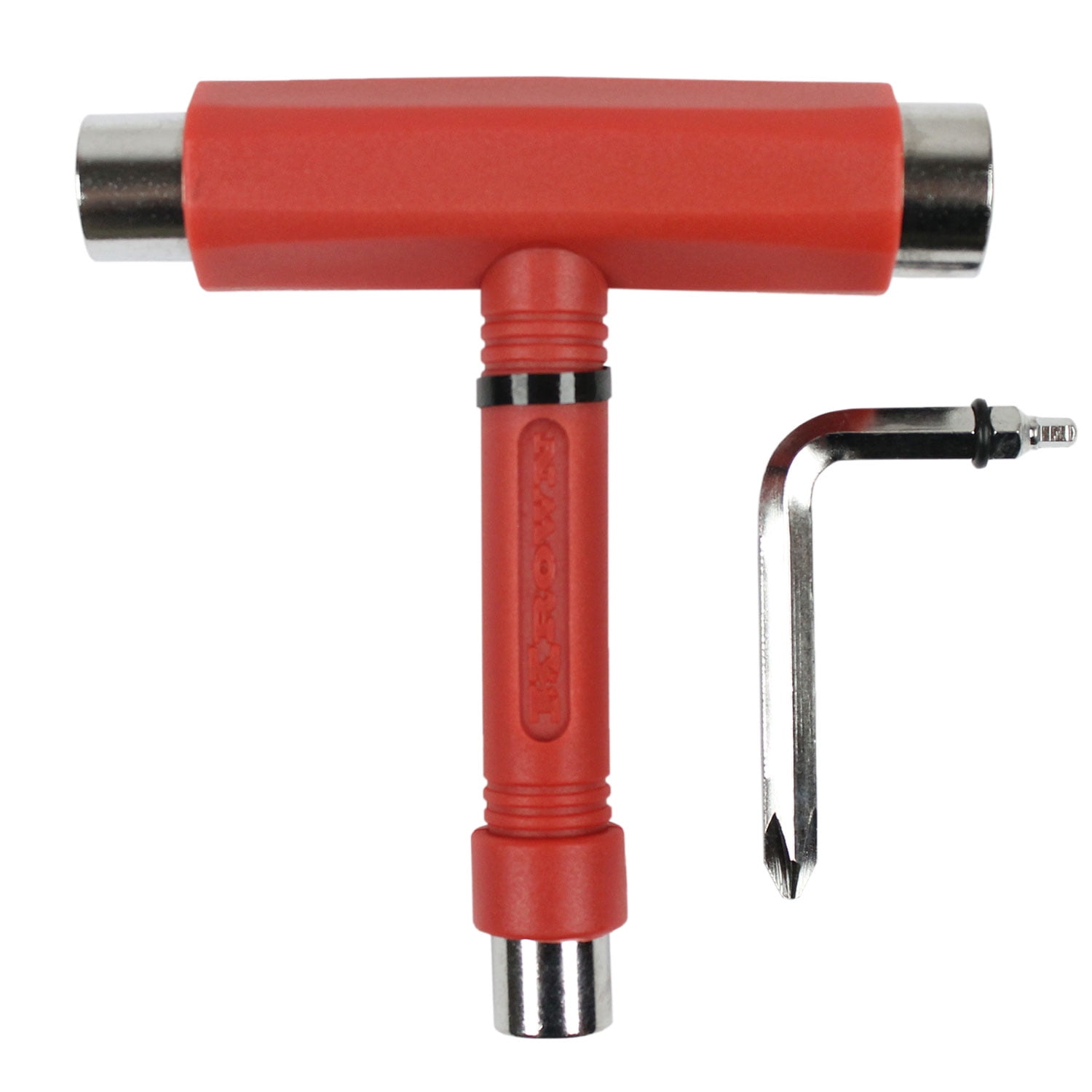 Krown All-in-One Skateboard T-Tool with Phillips and Allen Head - Red ...