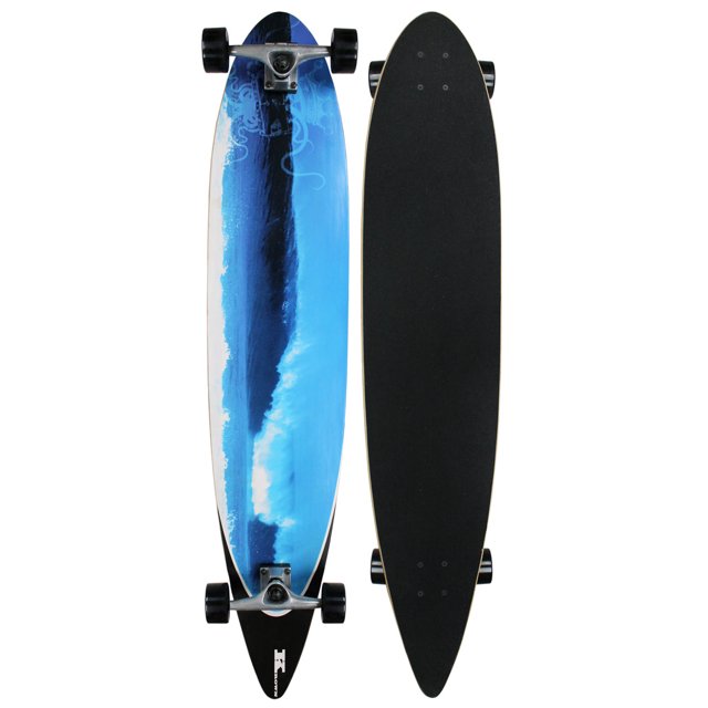 Krown City Surf Longboard Blue Wave 9" x 46" - Walmart.com