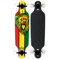 Krown Elite Longboard Rasta Lion White Drop Through - Walmart.com