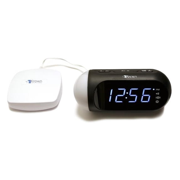 Krown KM-VVIB Visual Vibe Alert Alarm Clock with Bed Shaker - Walmart.com