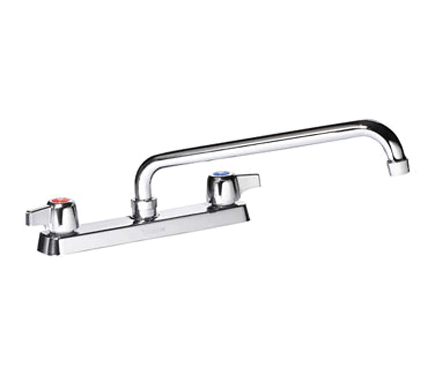 Krowne Commercial Series 8" Center Deck Mount Faucet, 12" Spout, 13 ...